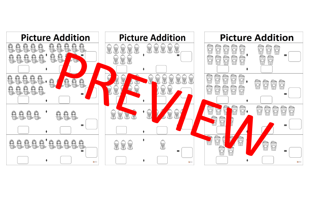 Picture Addition (Add up to 20) - Made By Teachers
