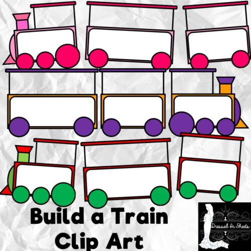 Build a Train Clip Art | Made By Teachers