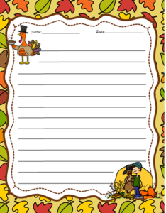 Thanksgiving Writing Paper | Made By Teachers