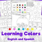 Learning Colors Worksheets English & Spanish - Made By Teachers