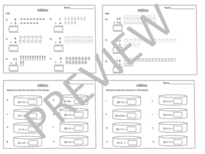 Addition with Pictures (adding within 20) | Made By Teachers