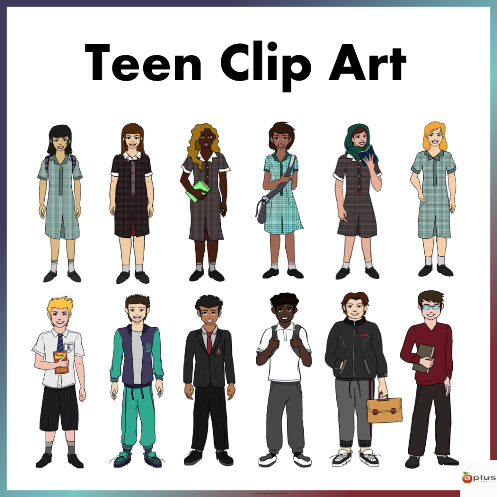 Teen Back To School Clip Art | Made By Teachers