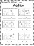 Winter Math Packet - Addition to 10 - Made By Teachers