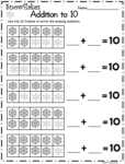 Winter Math Packet - Addition to 10 | Made By Teachers