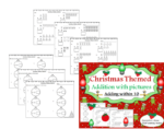 Christmas Themed Addition with Pictures (adding within 10) | Made By ...