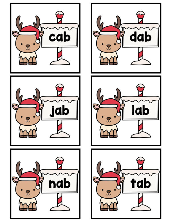 FREE Read and Match CVC Cards - Made By Teachers