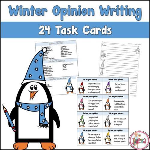 Winter Opinion Writing Task Cards - Made By Teachers