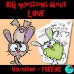 Freebie Valentine - BIG questions about LOVE - Made By Teachers
