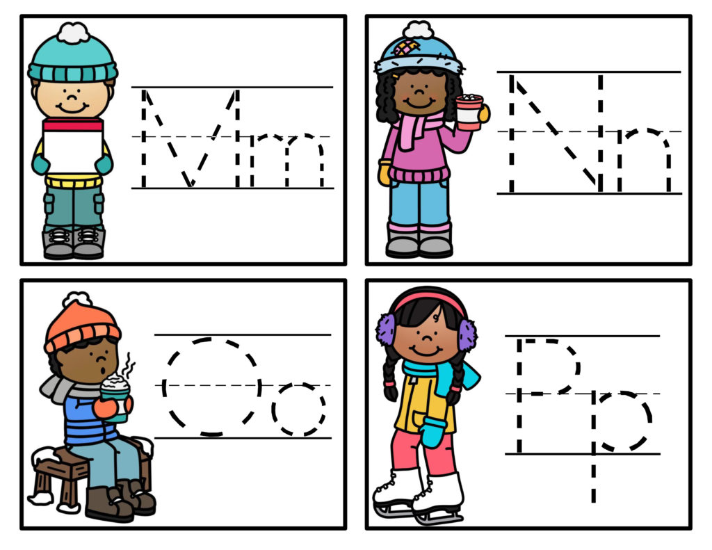 Winter Letter Tracing Cards | Made By Teachers