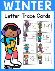 Winter Letter Tracing Cards | Made By Teachers
