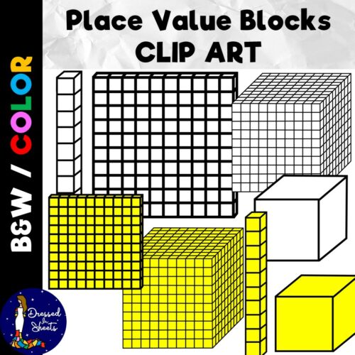 Place Value Blocks Clip Art | Made By Teachers