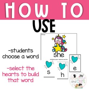 Unicorn Sight Word Spelling Review Game February | Made By Teachers