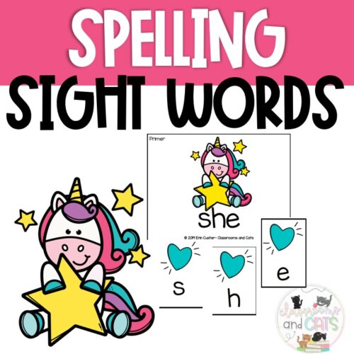 Unicorn Sight Word Spelling Review Game February | Made By Teachers