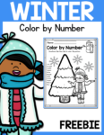 FREEBIE Winter Color by Number Printable - Made By Teachers