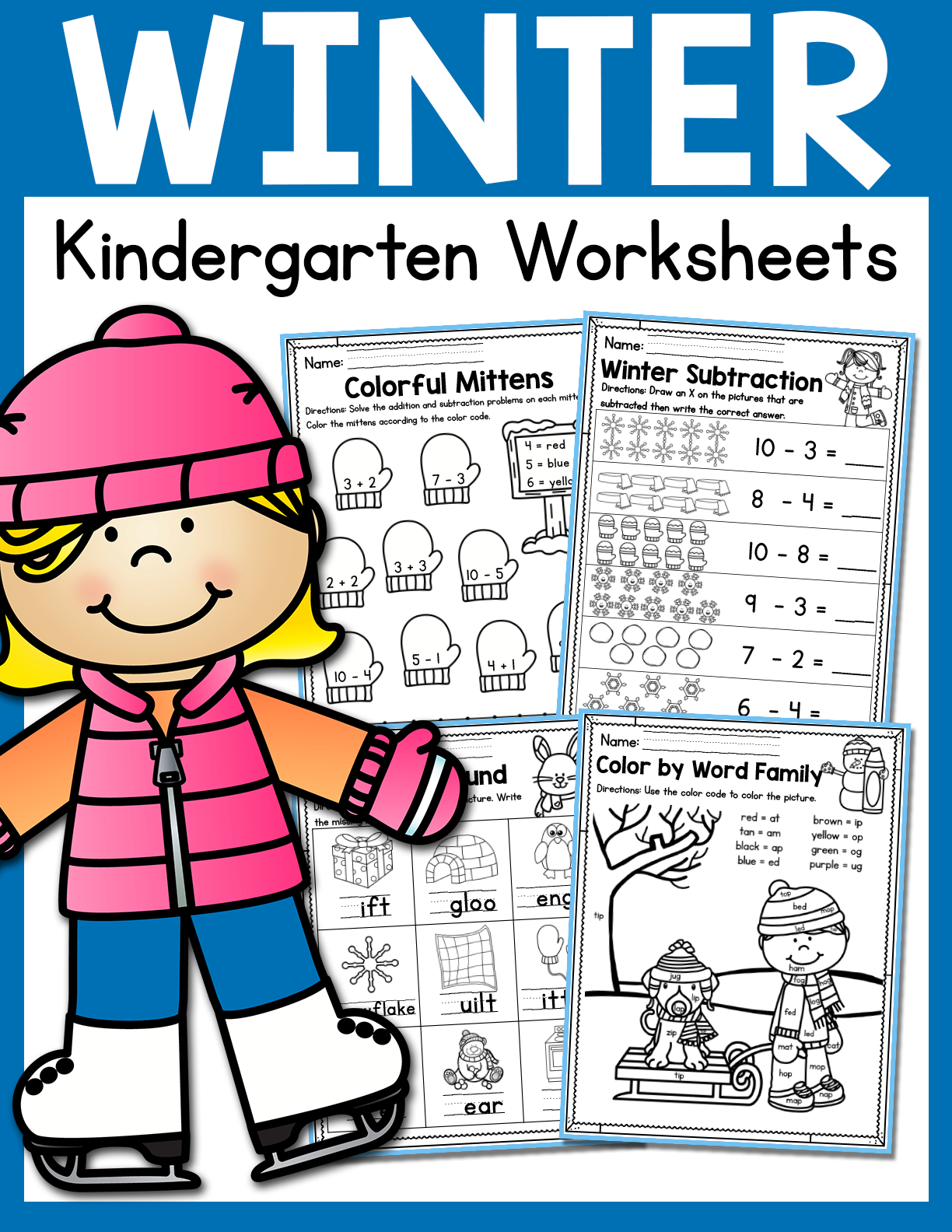 Winter Kindergarten Worksheets January Made By Teachers