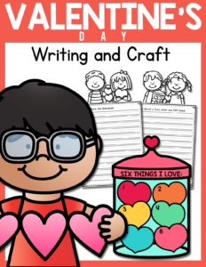Valentine's Day Creative Writing and Paper Craft Activity (Jar of ...