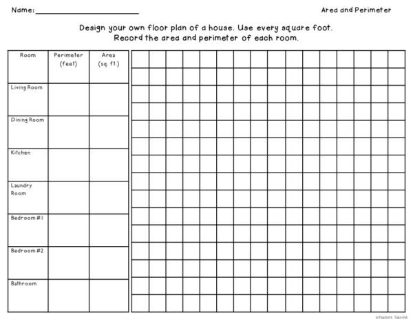 Area and Perimeter Build a Room - Made By Teachers