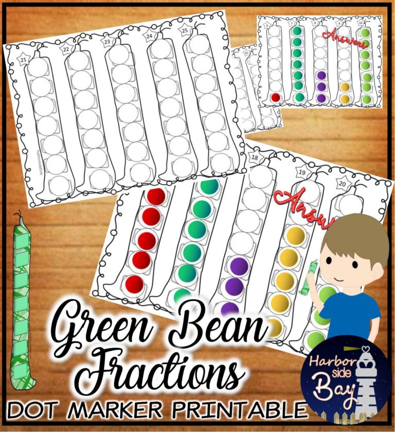 Fractions Green Bean Fractions | Made By Teachers
