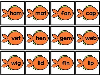 CVC Fishing Sorting Mats and Worksheets | LITERACY CENTER | Made By ...