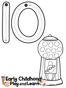 Bubble Gum Numbers Play-dough Mats - Made By Teachers