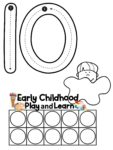 Bubble Gum Numbers Play-dough Mats - Made By Teachers