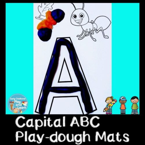 Beginning Sounds Uppercase Alphabet Play-dough Mats | Made By Teachers