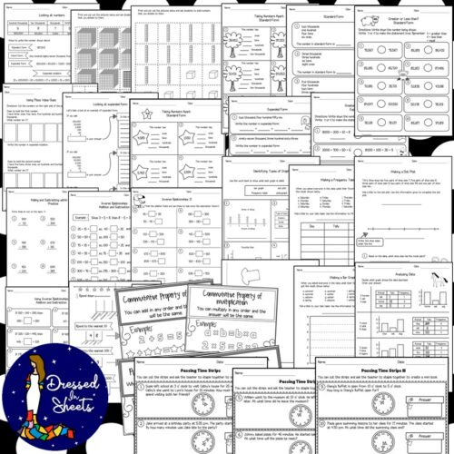 3rd Grade MATH Through the Year BUNDLE | Made By Teachers