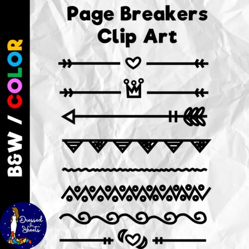Page Breakers Clip Art | Made By Teachers