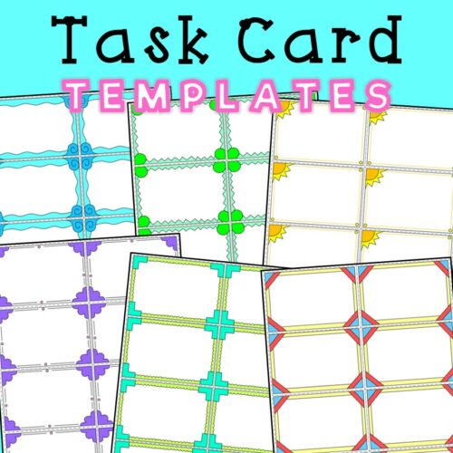 Task Card Templates *EDITABLE* | Made By Teachers