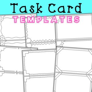 Task Card Templates *EDITABLE* | Made By Teachers