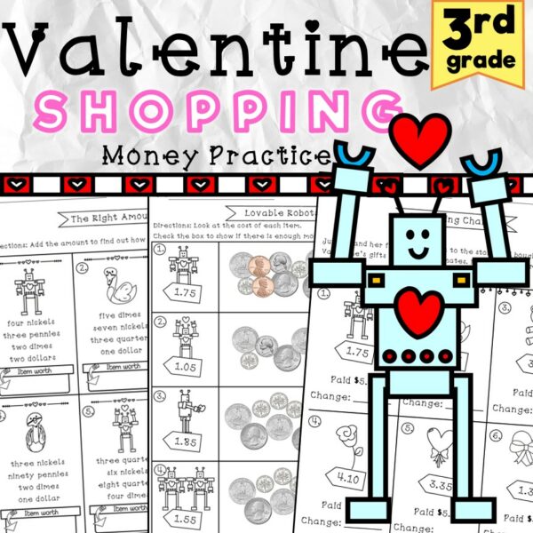 Valentine Shopping - Money Practice | Made By Teachers