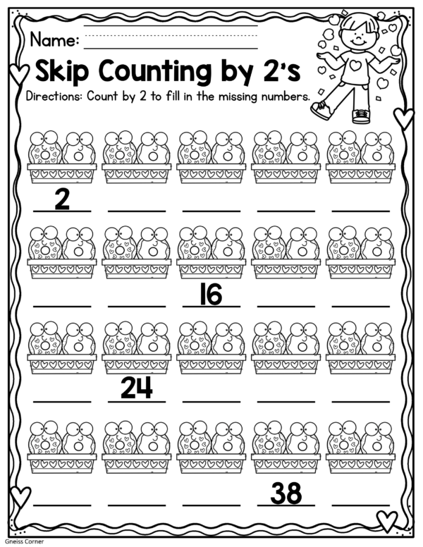 Valentine's Day Kindergarten Worksheets (February) | Made By Teachers