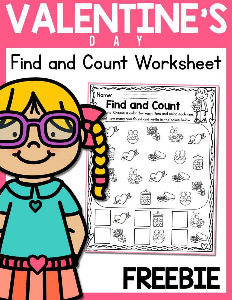 FREEBIE Valentine's Counting Clip Cards - Made By Teachers