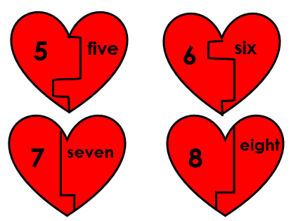 Number Hearts Game | Made By Teachers