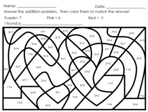 Color by Activity (Heart) | Made By Teachers