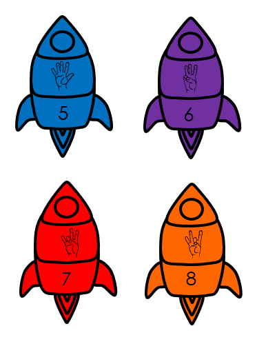 ASL Number Rockets | Made By Teachers