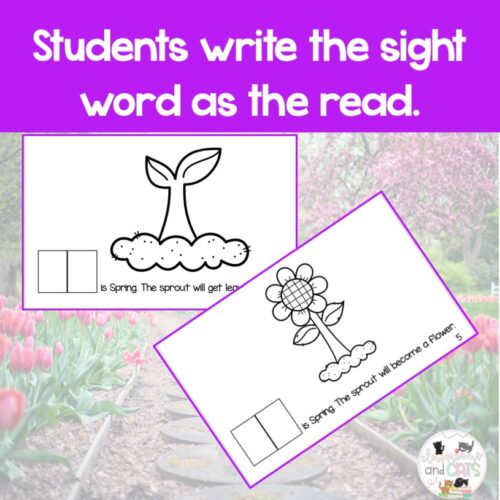 IT is spring interactive sight word reader - Made By Teachers
