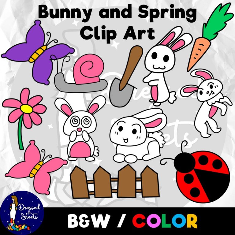 Bunny and Spring Clips | Made By Teachers