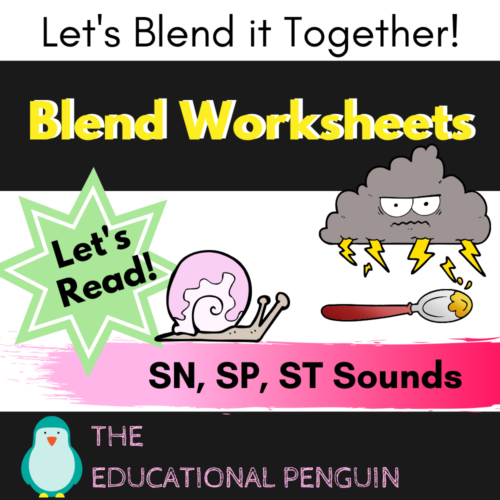 Blend Reading Worksheet - BR, BL, CR, CR Sound - Made By Teachers