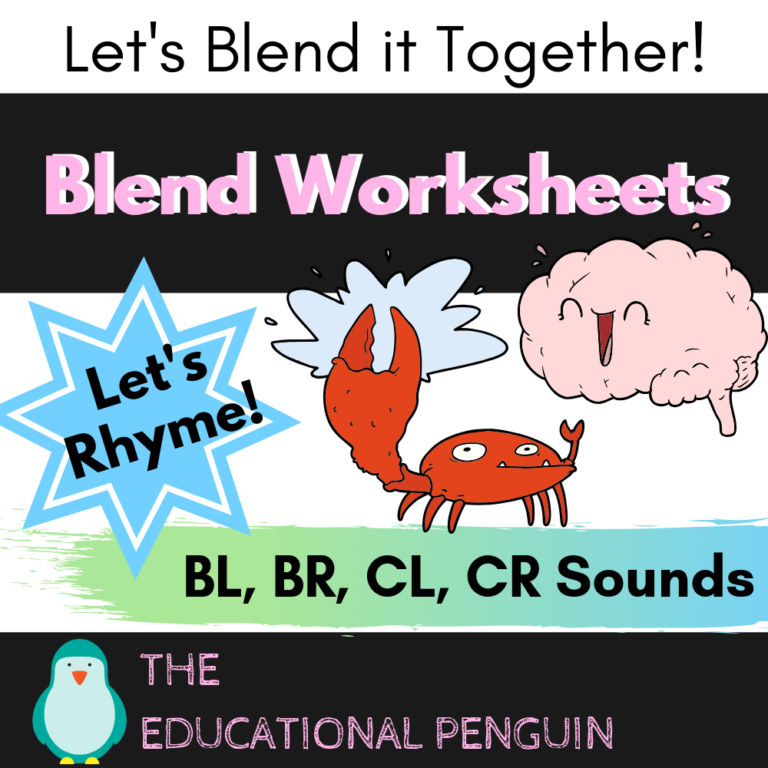 Blends Worksheet - BL, BR, CL, CR - Made By Teachers