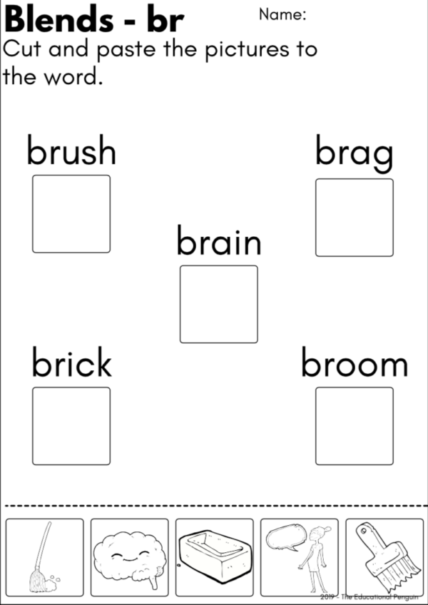 Blends Worksheet - BL, BR, CL, CR - Made By Teachers