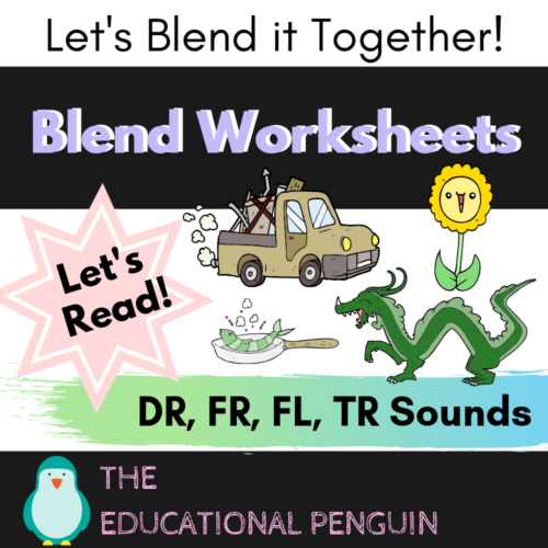 Blends Worksheet - DR, FR, FL, TR - Made By Teachers