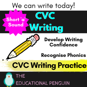 CVC Writing - Short 'e' Sound - Made By Teachers