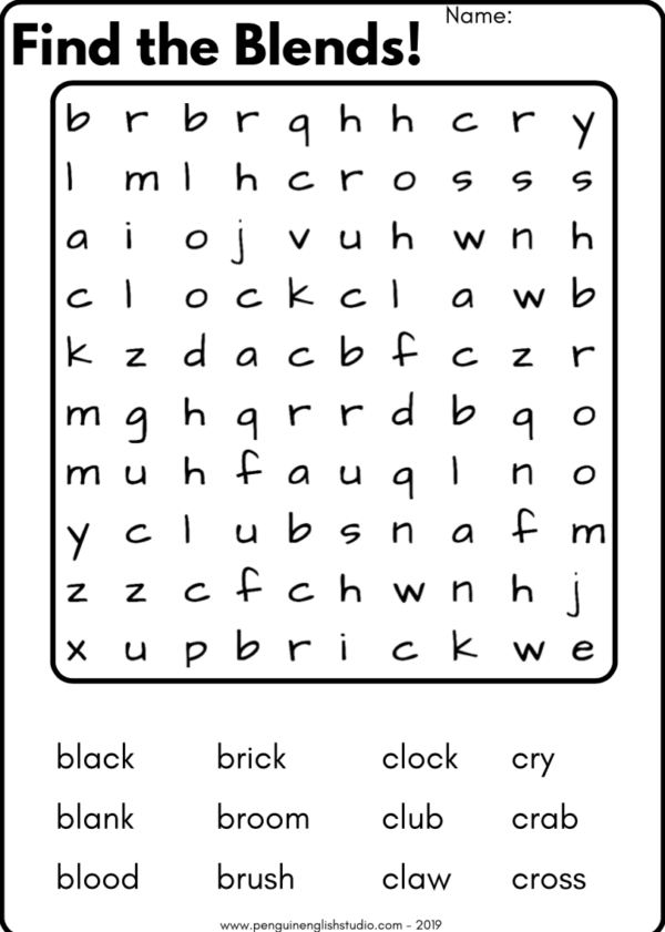 Blend Reading Worksheet - BR, BL, CR, CR Sound - Made By Teachers