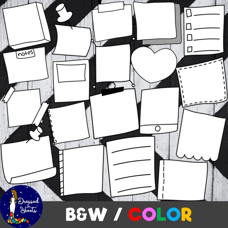 Note Boxes Clip Art - Made By Teachers