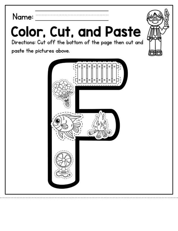 Alphabet Cutting Practice | Made By Teachers