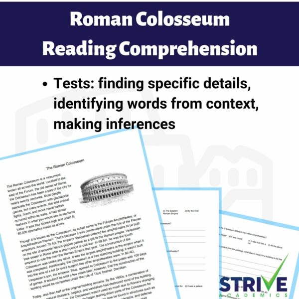 This product includes one reading comprehension passage on the Roman ...