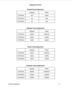 All Conjugated Forms of Sum, Esse Chart (Latin) | Made By Teachers