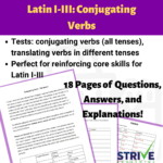 Latin II: Forming Active Verbs - Set 1 (All Tenses & Conjugations ...