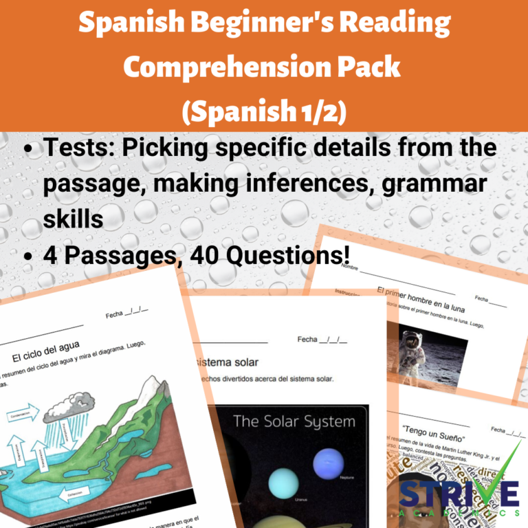Beginner's Reading Comprehension Pack 1 | Made By Teachers